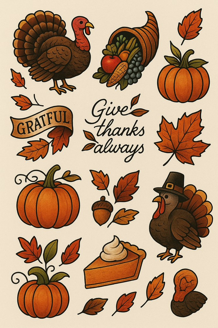 Thanksgiving Tattoos: Symbolism, Ideas, and Inspiration for the Season ...
